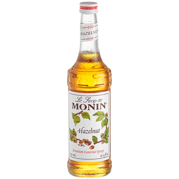 Monin Hazelnut Syrup, 750 mL - WebstaurantStore