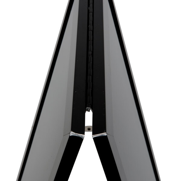 Aarco BA-311 42" x 18" Black Aluminum A-Frame Sign Board with Black ...
