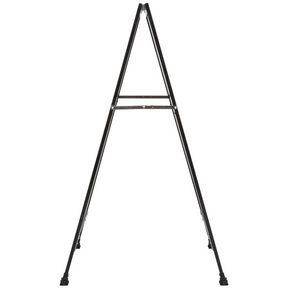 Aarco BA-311 42" x 18" Black Aluminum A-Frame Sign Board with Black ...