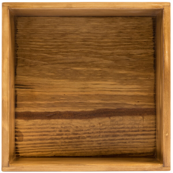 Cal-Mil 432-6-99 Madera Rustic Pine Square Riser - 12" x 12" x 6"