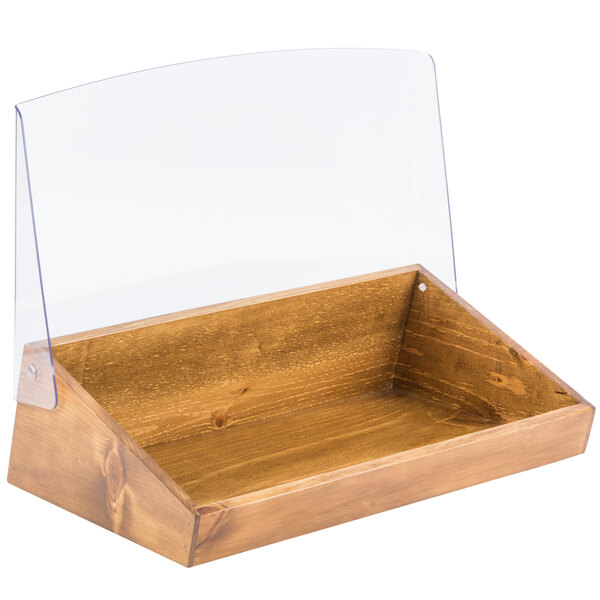 Cal-Mil 1332-12-99 Madera Rustic Pine Display Bin with Clear Lid - 20 ...