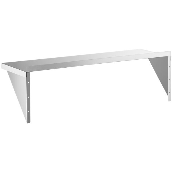 Regency 18 Gauge Stainless Steel 15" x 48" Solid Wall Shelf