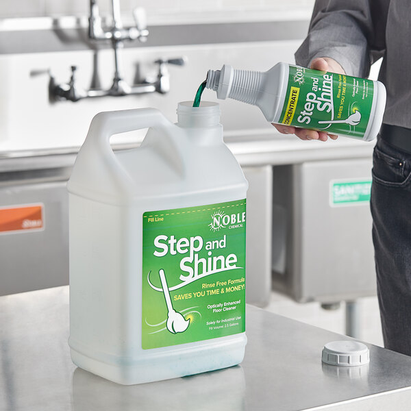 Noble Chemical Step and Shine Concentrated Floor Cleaner Kit