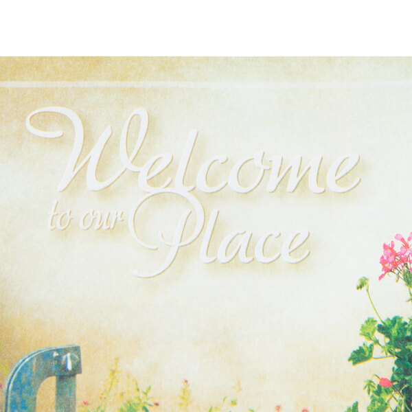 Hoffmaster 311125 10" x 14" Welcome Paper Placemat - 1000/Case