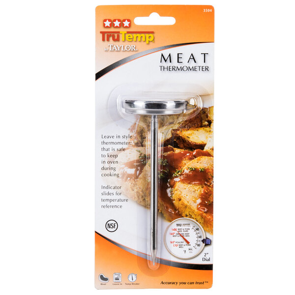 Taylor 3504 4 1/2" Probe Dial Meat Thermometer