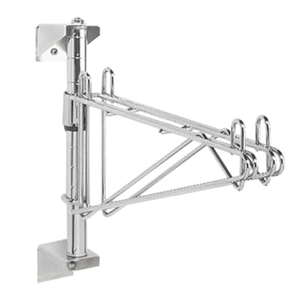 Metro AW41C Super Erecta Chrome Single Level Post-Type Wall Mount Mid ...