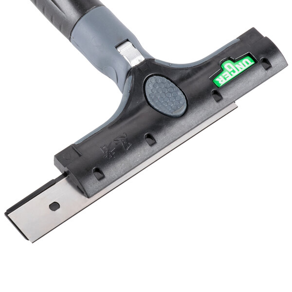 Unger EN150 ErgoTec Ninja 6" Black 2-in-1 Glass Scraper with Blade and ...