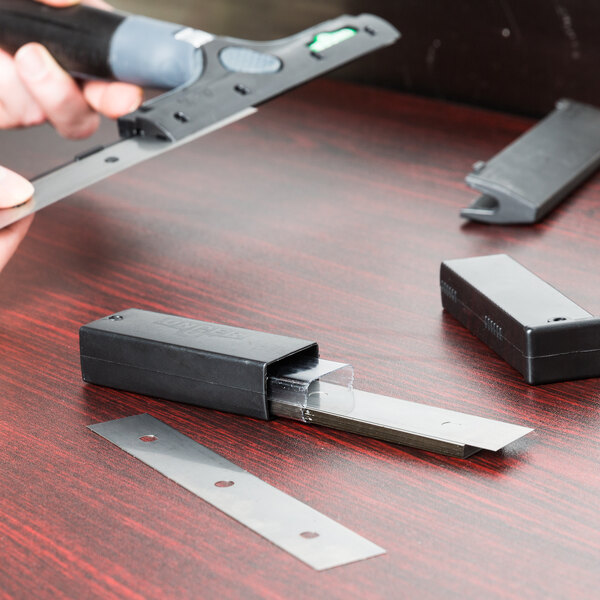 Unger ENB15 ErgoTec Ninja 6" Stainless Steel Premium Honed Glass ...