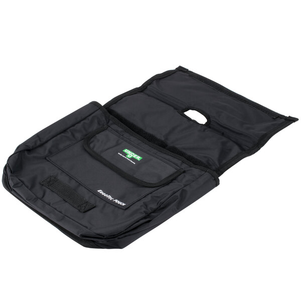 Unger BSPOU ErgoTec 14 1/2" x 12" Black 3-Compartment Pouch