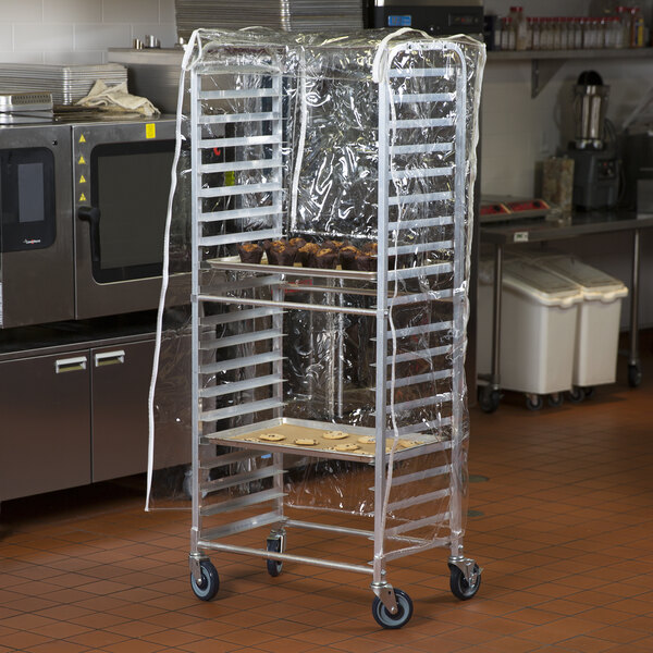 Regency 63" Clear 14 Mil Plastic Bun Pan Rack Cover