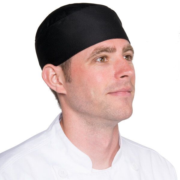 Headsweats Black Customizable Chef Skull Cap