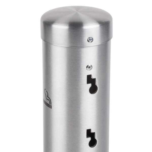 Aarco Satin Wall Mounted Cigarette / Ash Receptacle SS15W