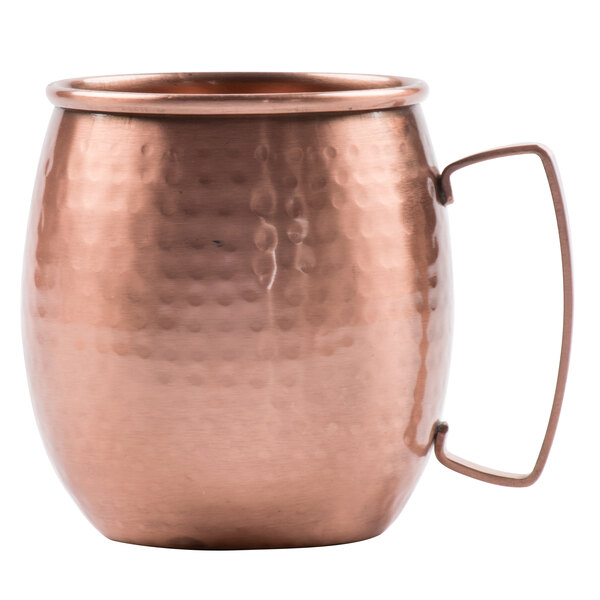 Clipper Mill by GET CPRMUG-02 16 oz. Hammered Copper Moscow Mule Mug