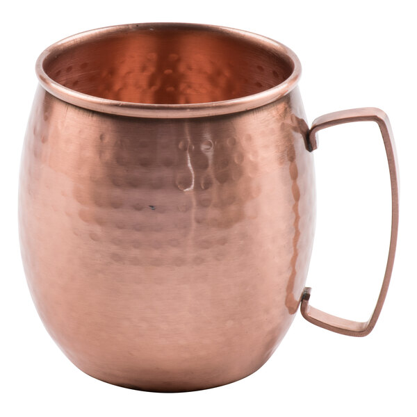 Clipper Mill by GET CPRMUG-02 16 oz. Hammered Copper Moscow Mule Mug