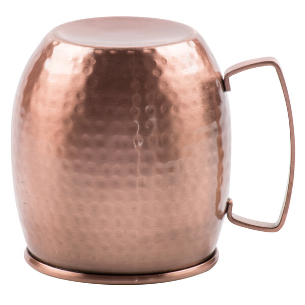 Clipper Mill by GET CPRMUG-02 16 oz. Hammered Copper Moscow Mule Mug