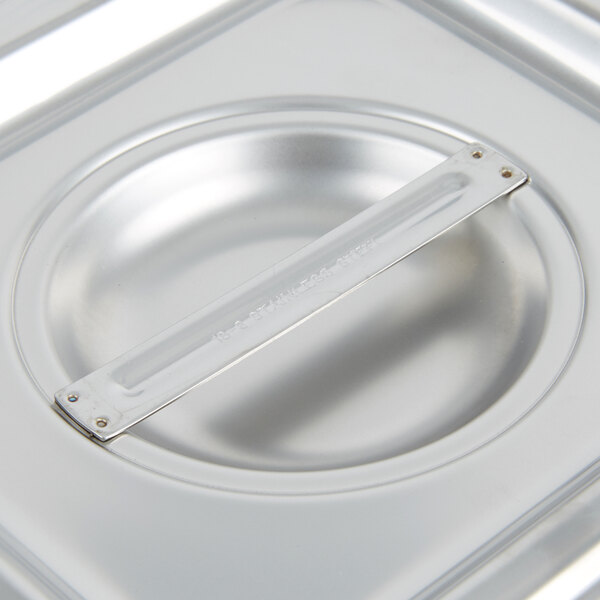 Choice 1/6 Size Stainless Steel Solid Steam Table / Hotel Pan Cover