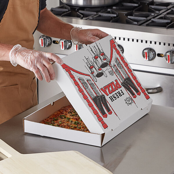 Choice Rectangle Pizza Boxes - 17" x 12" (50/Case)
