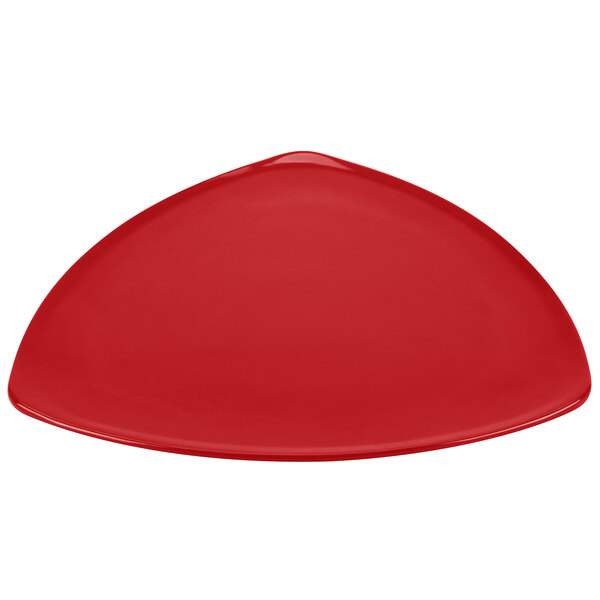 GET TP-12-RSP Red Sensation 12" Triangular Melamine Plate - 12/Case