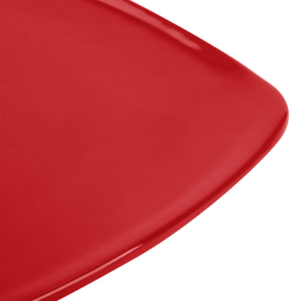GET TP-12-RSP Red Sensation 12" Triangular Melamine Plate - 12/Case