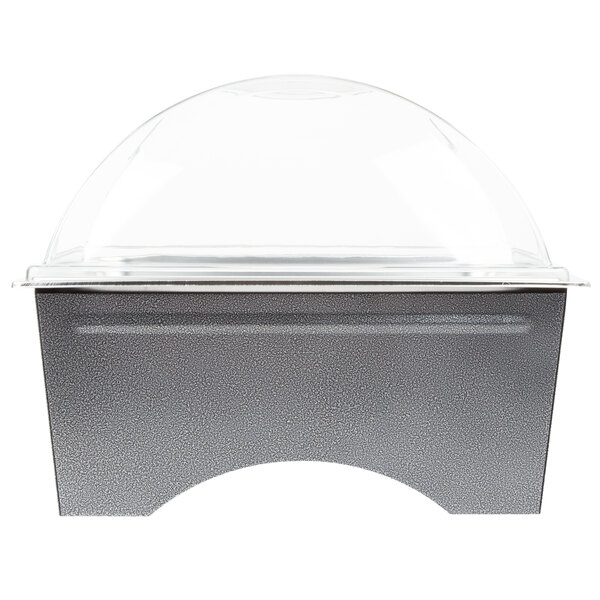 Sterno Full Size Silver Vein Stackable Chafer with Clear Dome Cover and ...