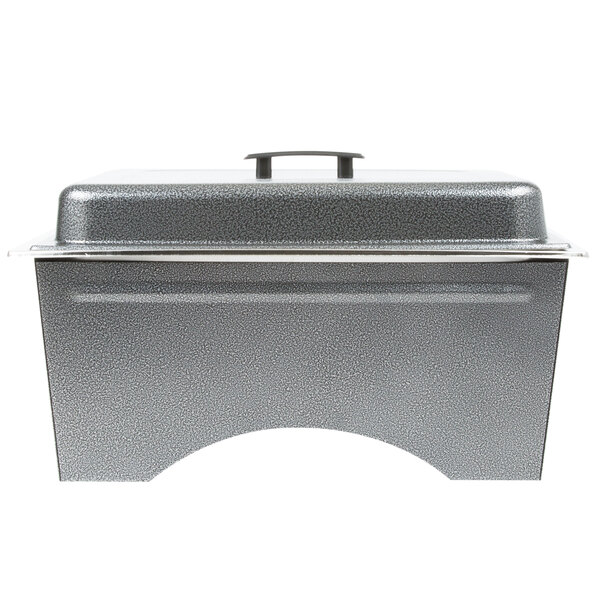 Sterno Full Size Silver Vein Stackable Chafer with Lid and Full Size Pan