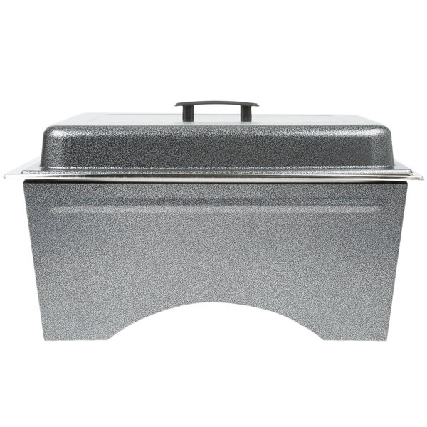 Sterno Full Size Silver Vein Fold Away Chafer with Lid and Full Size Pan