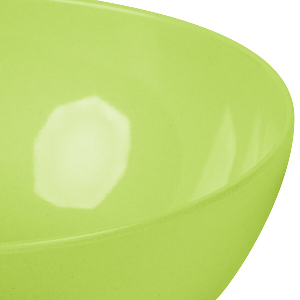 GET SZSB011G BambooServe 3.3 Qt. Round Bamboo Green Salad Bowl - 6/Case