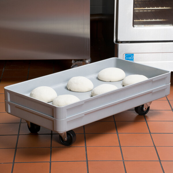 MFG Tray 805148-5136 16" x 30" Gray Fiberglass Dough Proofing Box Dolly