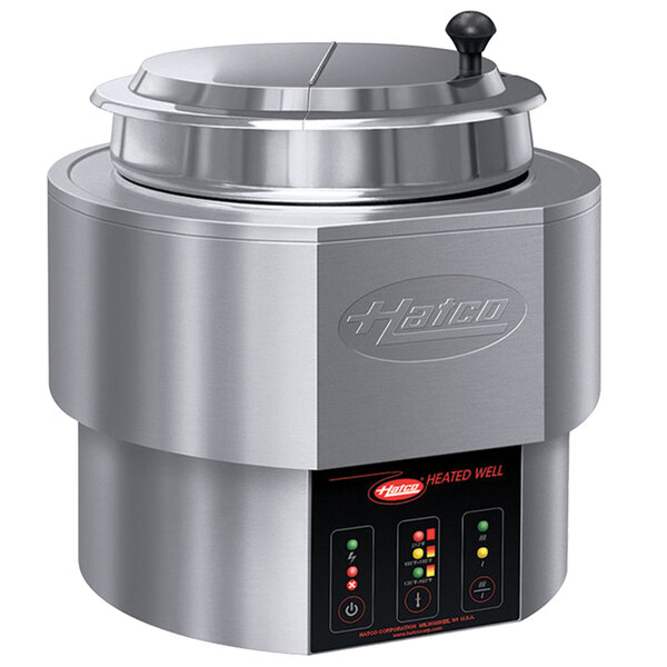 Hatco RHW-1 Single 11 Qt. Round Heated Food Well with Inset and Lid ...