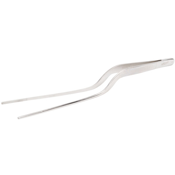 Mercer Culinary M35137 7 7/8" Offset Precision / Plating Tongs