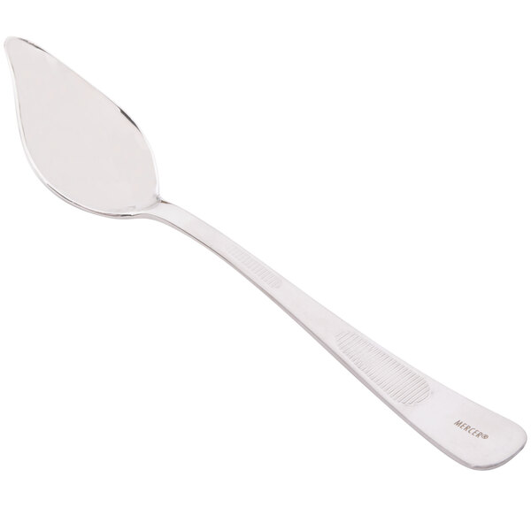 Mercer Culinary M35143 0.4 oz. Petite Saucier Spoon with Tapered Spout