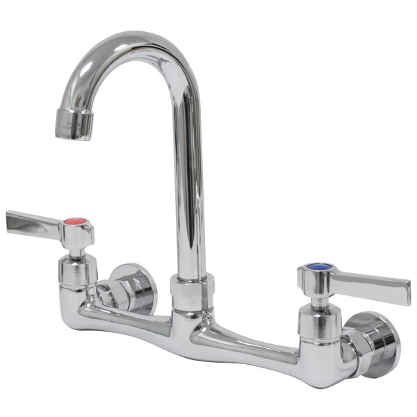 Advance Tabco K-159 3 1/2" Wall Mounted Gooseneck Spout Swivel Faucet ...