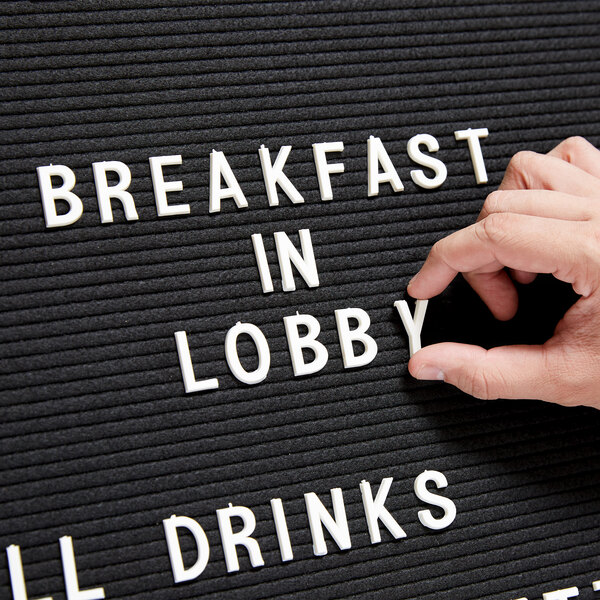 Aarco AOFD3024L 30" x 24" Black Felt Open Face Vertical Indoor Message ...