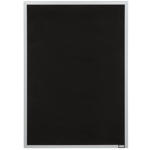 Aarco BOFD3624L 36" x 24" Black Felt Open Face Vertical Indoor Message ...