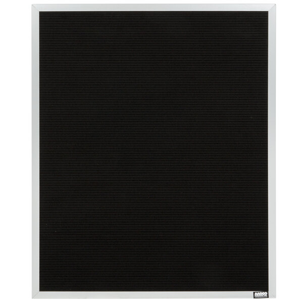 Aarco BOFD3024L 30" x 24" Black Felt Open Face Vertical Indoor Message ...