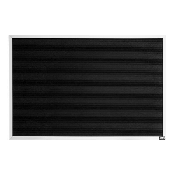 Aarco BOFD2436L 24" x 36" Black Felt Open Face Horizontal Indoor ...