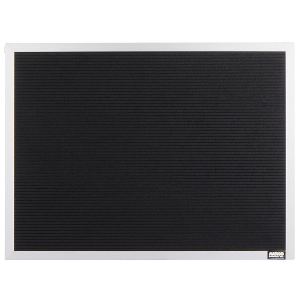 Aarco BOFD1824L 18" x 24" Black Felt Open Face Horizontal Indoor ...