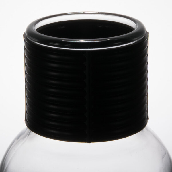 Libbey 5065 11.5 oz. Glass Hottle Server with Black Band - 24/Case