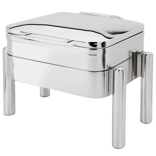 Eastern Tabletop 3977S Jazz Swing 4 Qt. Stainless Steel Square Chafer ...