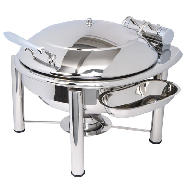 Eastern Tabletop 3939PL Crown 4 Qt. Stainless Steel Round Induction ...