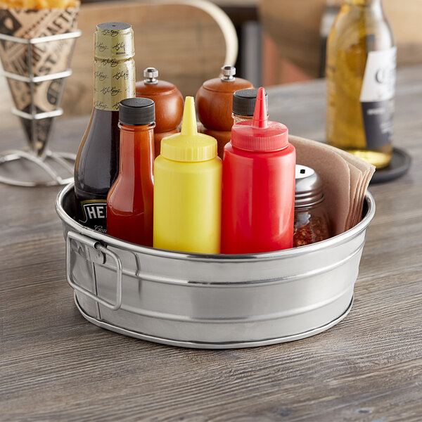 American Metalcraft STUB10 9 1/2" x 3 1/4" Round Stainless Steel Metal Tub