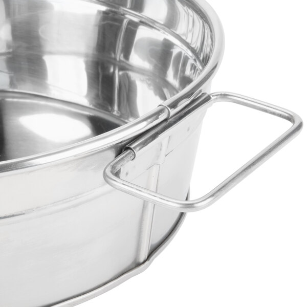 American Metalcraft STUB93 9 1/8" x 3 1/8" Round Stainless Steel Metal Tub