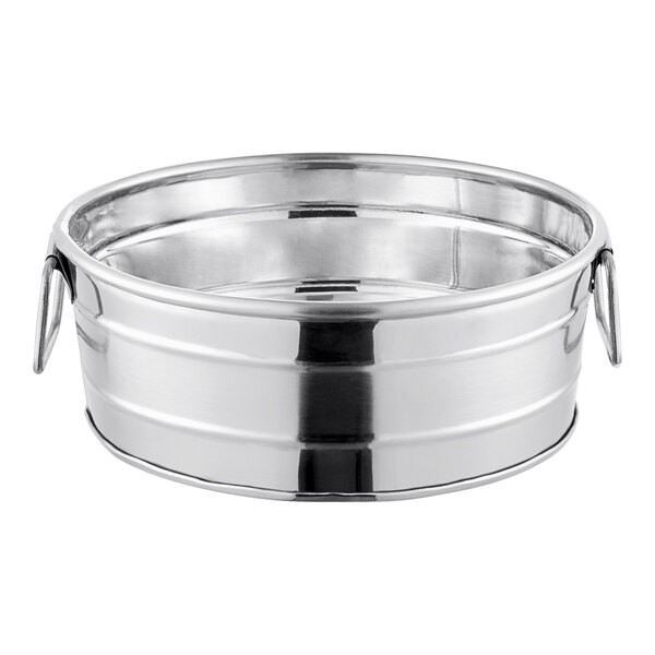 American Metalcraft STUB83 8 1/8" x 3 1/8" Round Stainless Steel Metal Tub