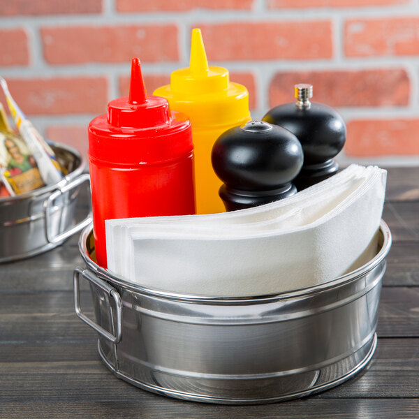 American Metalcraft STUB83 8 1/8" x 3 1/8" Round Stainless Steel Metal Tub