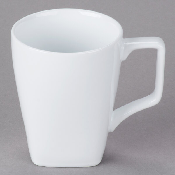 Libbey Slate 12.25 oz. Ultra Bright White Porcelain Mug - 36/Case