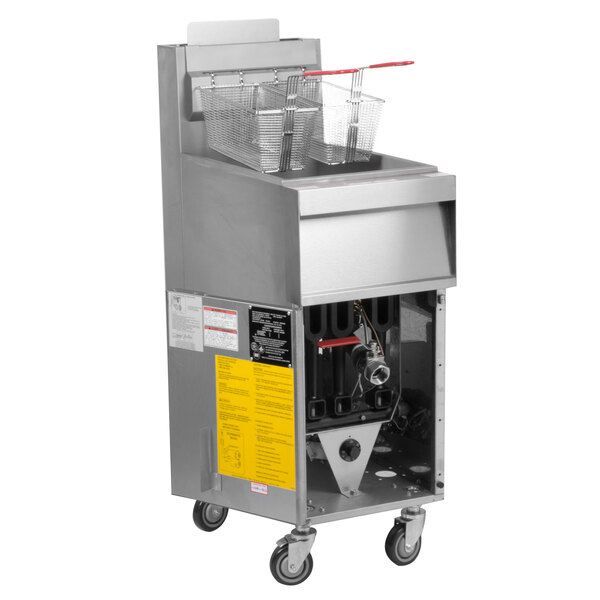 Vulcan 1GR35M-2 35-40 lb. Liquid Propane Floor Fryer - 90,000 BTU