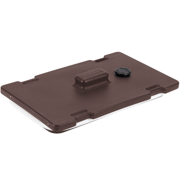 Cambro 6322131 Dark Brown Camtainers® Lid with Vent and Gasket