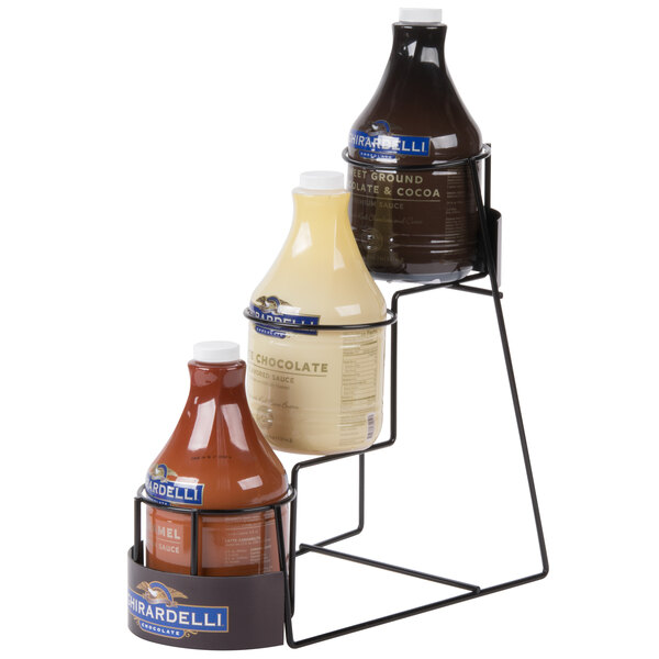 Ghirardelli 3 Tier 64 oz. Flavoring Sauce Rack