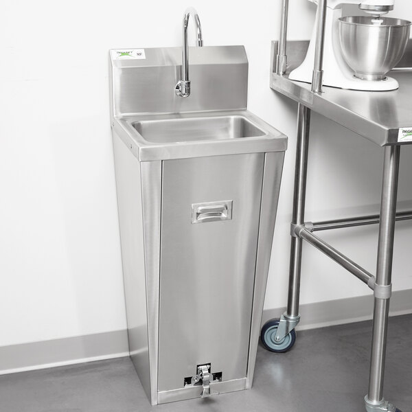 Regency Hands Free Hand Sink with Pedestal Base