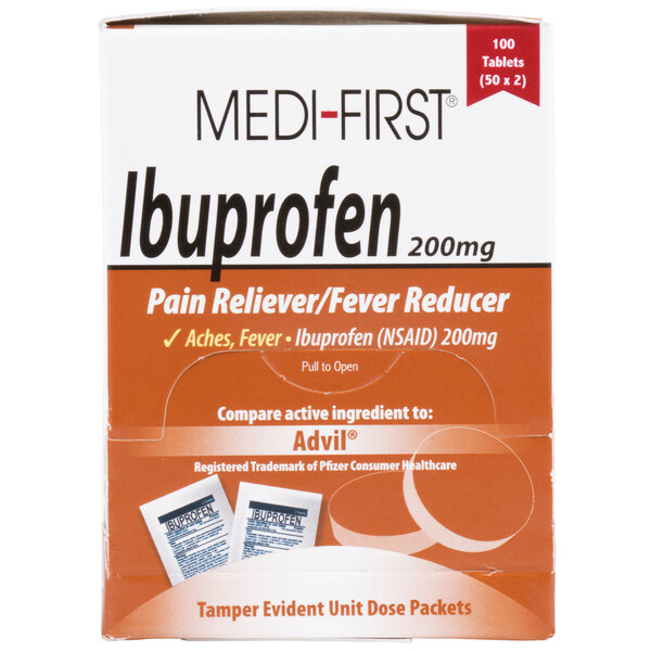 Medi-First Ibuprofen Tablets - 100/Box